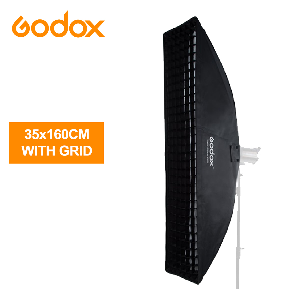 Godox SB-FW-35160 Bowens Mount Grid Softbox 35x160cm – Gradient.co.id